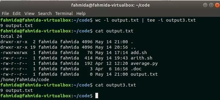 Cách sử dụng lệnh tee trong Linux 454_4