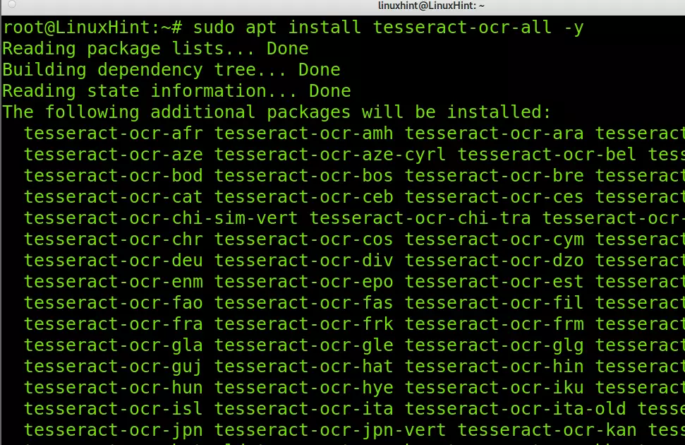 Ynstallearje Tesseract OCR op Linux 4594_3