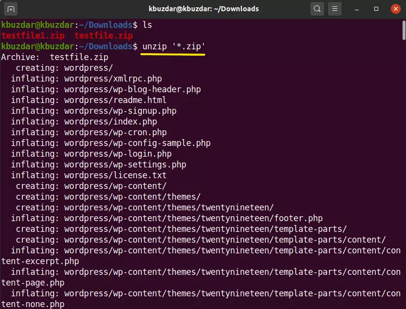 Unzip command sa Linux 460_11