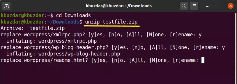 Unzip command sa Linux 460_7