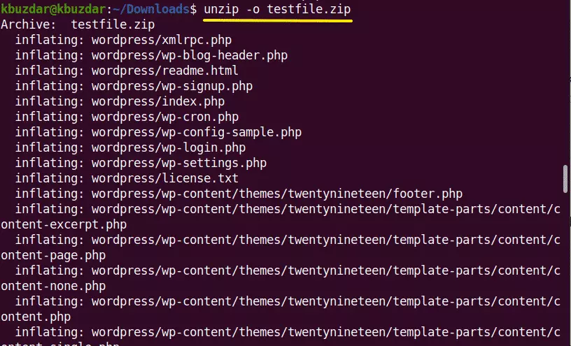 Unzip command sa Linux 460_8