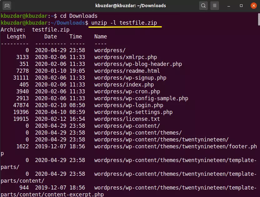 Unzip command sa Linux 460_9