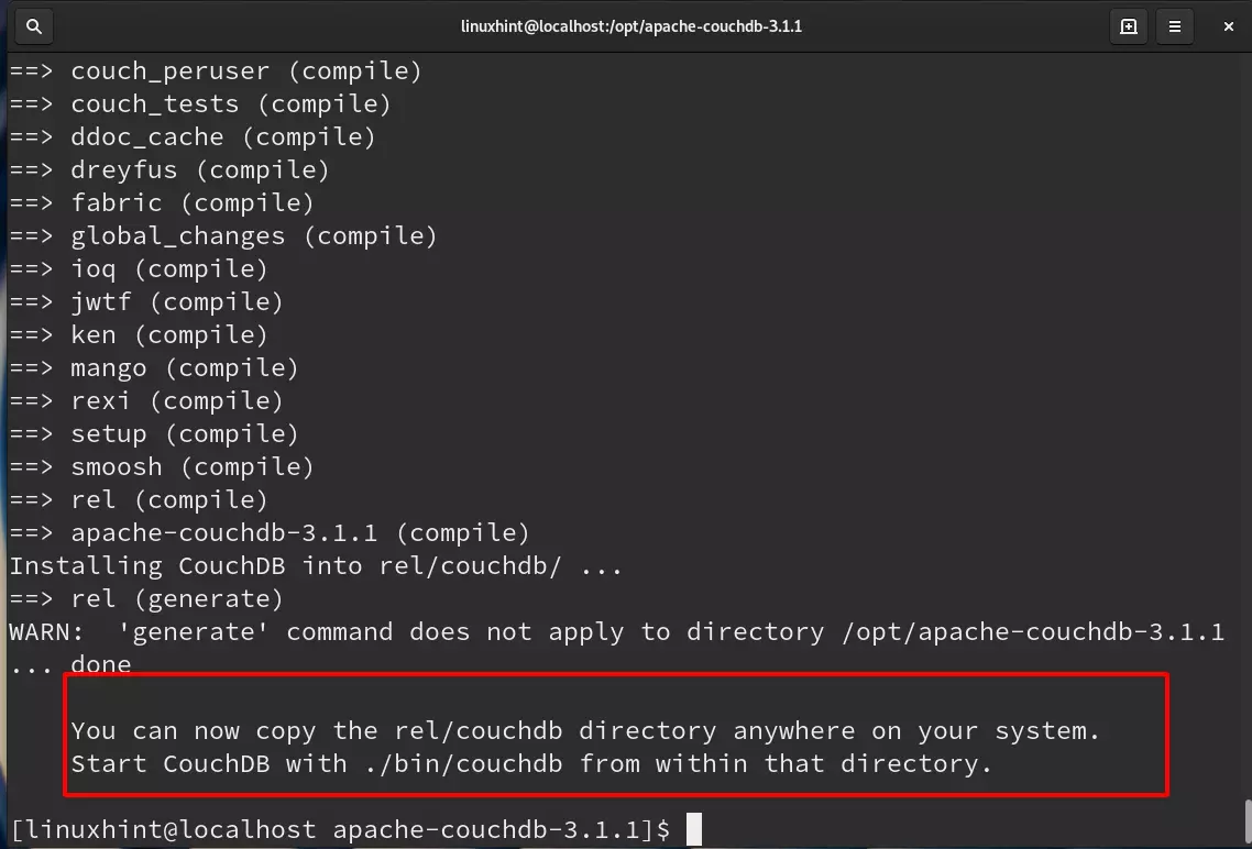 Installazzjoni ta' Apache CouchDB fuq Fedora 4614_7