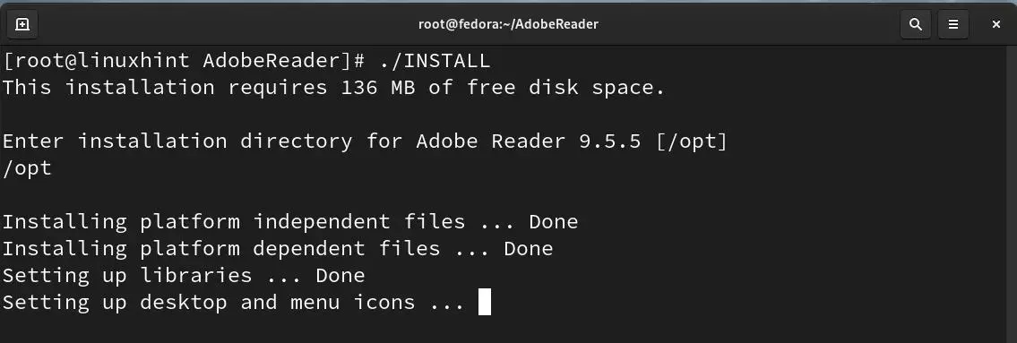 Installera Adobe Reader på Fedora Linux 4621_16