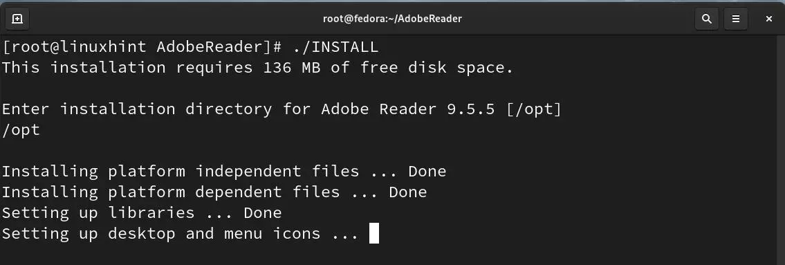 Nainštalujte si Adobe Reader na Fedora Linux 4621_16