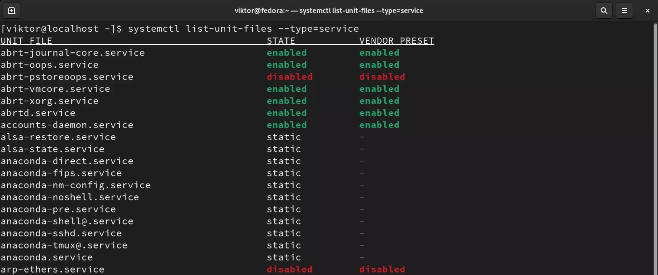 Sida Loo Maamulo Adeegyada Bilawga ah ee Systemd ee Fedora 4624_8