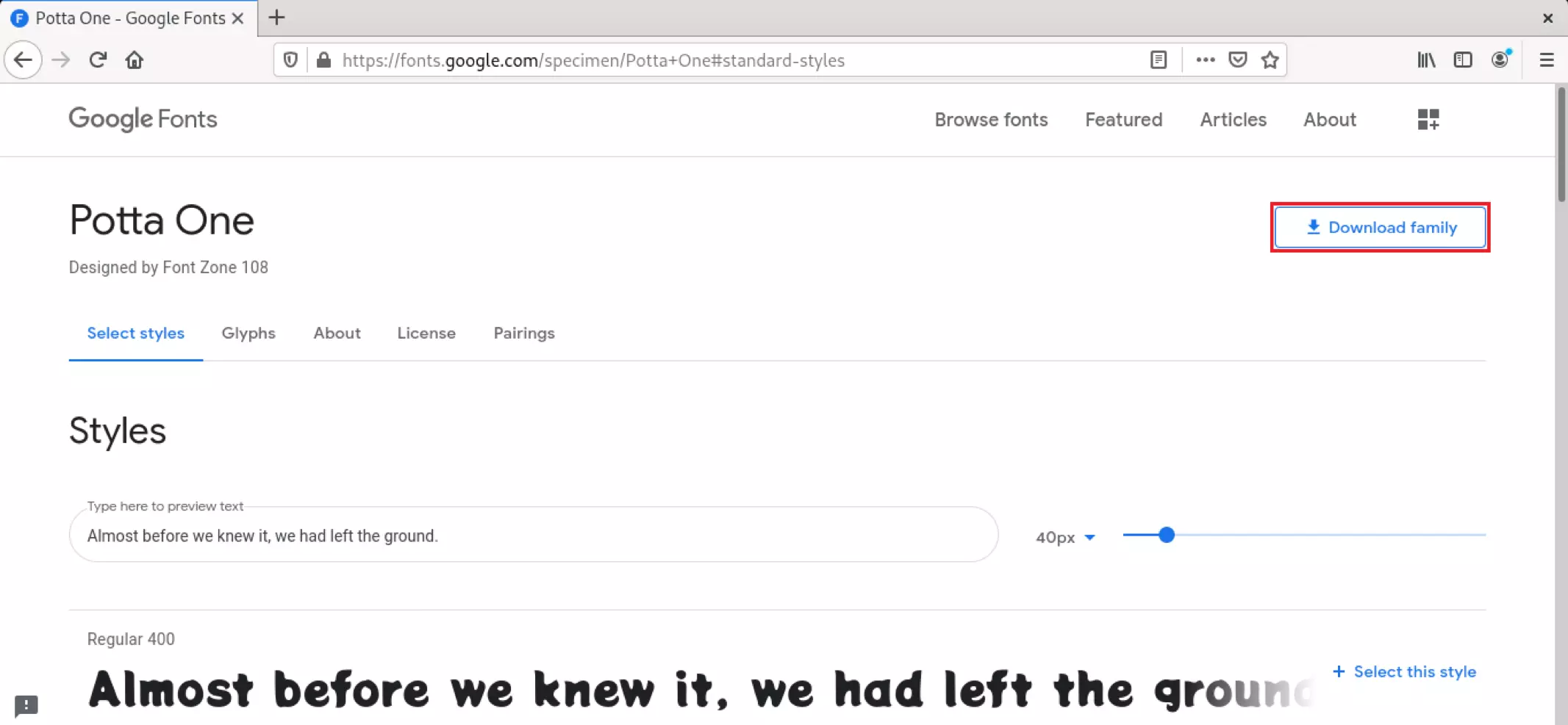 Чӣ тавр Google Fonts дар Fedora насб кардан мумкин аст 4625_5
