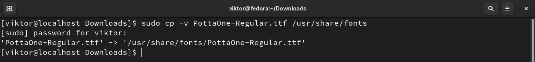 Чӣ тавр Google Fonts дар Fedora насб кардан мумкин аст 4625_7