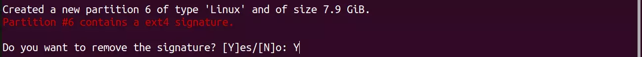 Käytä fdisk Format Partition 462_10