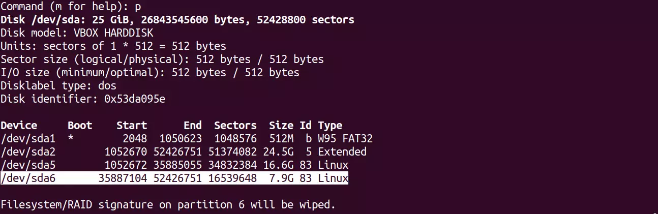 fdisk ફોર્મેટ પાર્ટીશનનો ઉપયોગ કરો 462_11