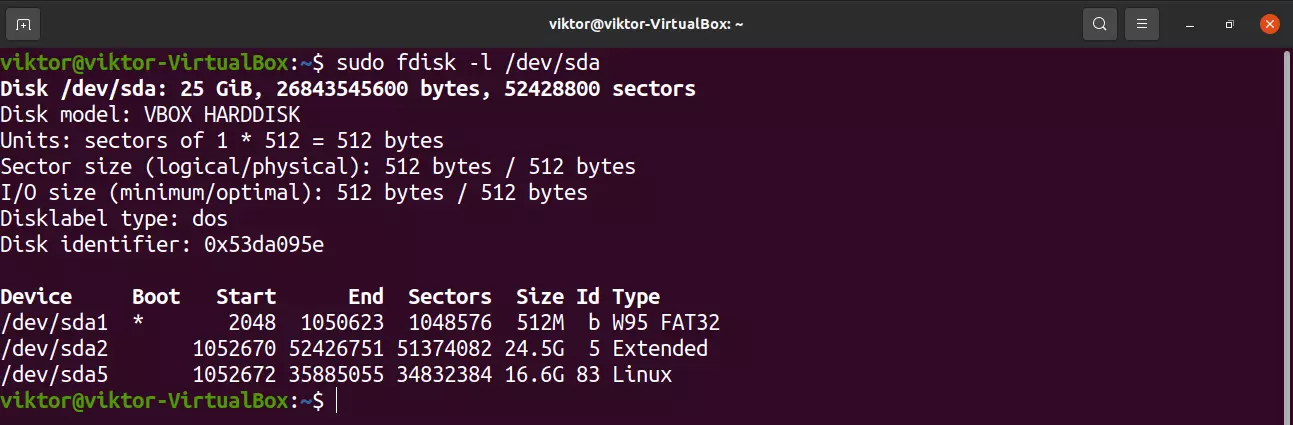 fdisk फॉरमॅट विभाजन वापरा 462_5