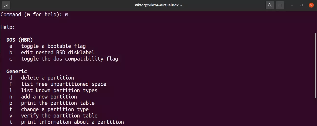 Gwiritsani ntchito fdisk Format Partition 462_7