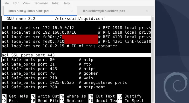 Instalace a konfigurace Squid Proxy Server na Debian 10 (Buster) 4641_6