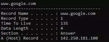 Windowsలో DNS లుకప్ ఎలా చేయాలి? 4671_2