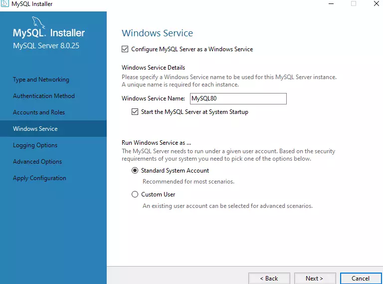 Windows 10 मा MySQL कसरी स्थापना गर्ने 4673_22