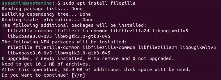 Sådan installeres FileZilla på Ubuntu 22.04 46_3