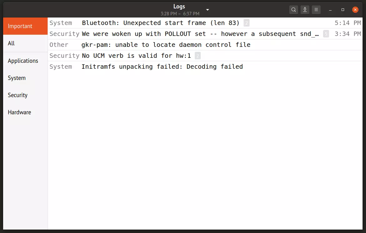 लिनक्समध्ये सिस्टम लॉग फाइल्स कसे पहायचे 472_1