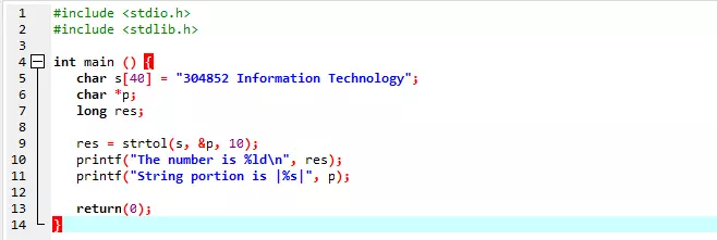 I-convert ang String sa Mahaba sa C 4745_1