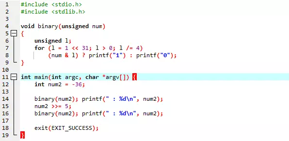 Arithmetic Shift at Logical Shift sa C 4746_5