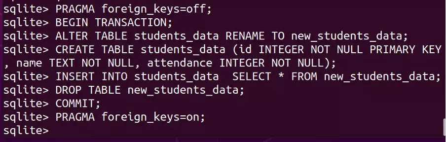 Conas PRIMARY KEY a úsáid i SQLite 4768_4