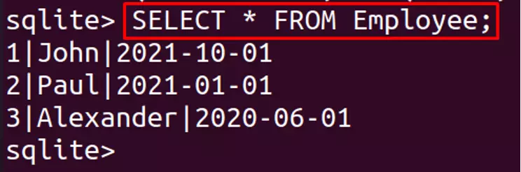 რა არის თარიღისა და დროის ტიპები და ფუნქციები SQLite-ში 4769_11