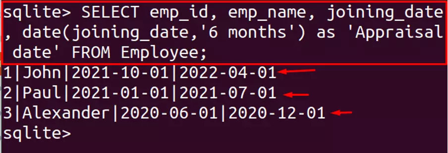 Kakšne so vrste in funkcije datuma in časa v SQLite 4769_12