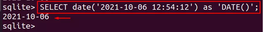 SQLite मा मिति र समय प्रकार र प्रकार्यहरू के हुन् 4769_2