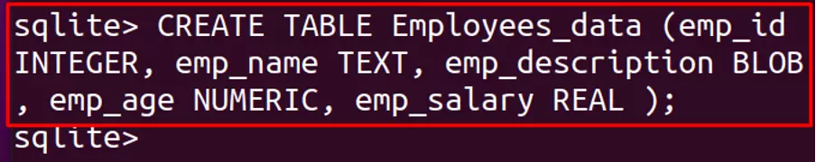 SQLite දත්ත වර්ග ලැයිස්තුව සහ විස්තරය 4774_1