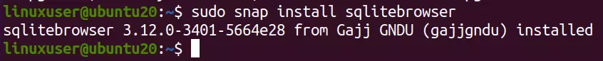 Giunsa ang Pag-install sa SQLite Browser sa Ubuntu 20.04 4788_15