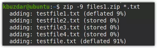 Komandat Zip dhe Unzip në Linux 479_11