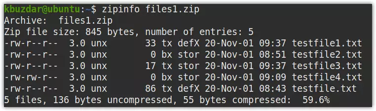 Linux һәм Zip һәм Unzip командалары 479_19