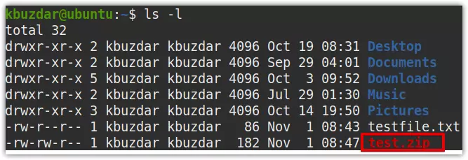 Kmandi Zip u Unzip fil-Linux 479_2