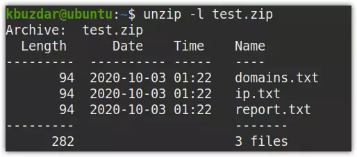 Linux һәм Zip һәм Unzip командалары 479_33