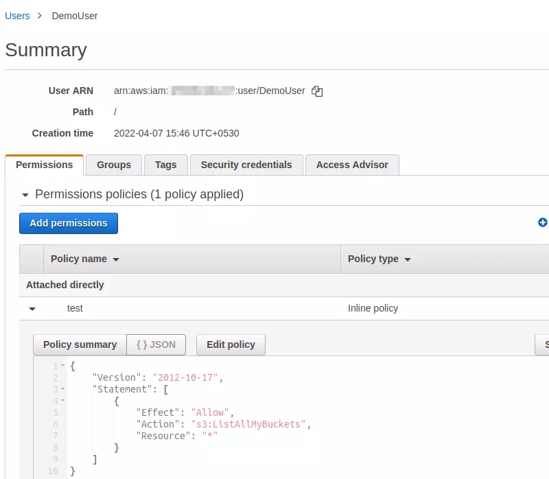 AWS IAM házirend létrehozása Terraform használatával 480_10