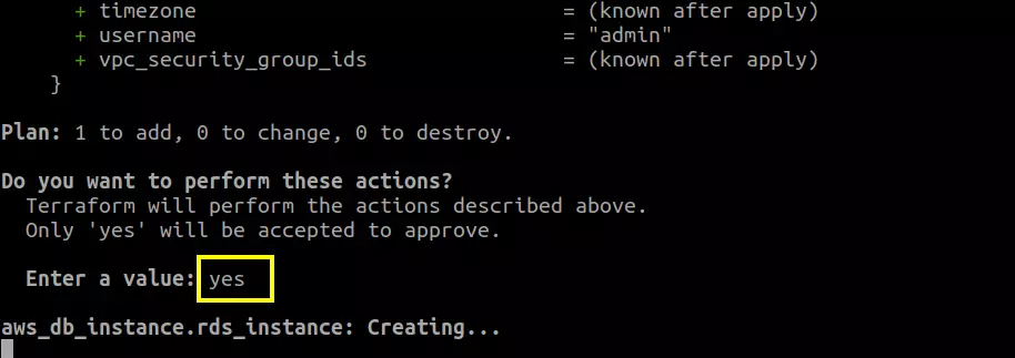 Maitiro ekugadzira iyo AWS RDS db Instance uchishandisa Terraform 484_6