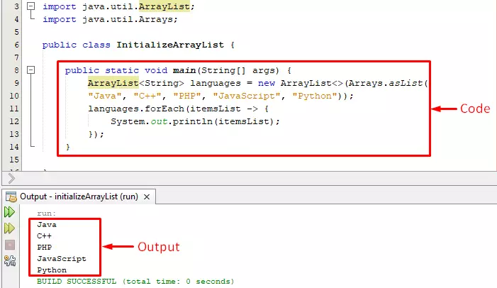 Como inicializar um arraylist em Java 4857_1