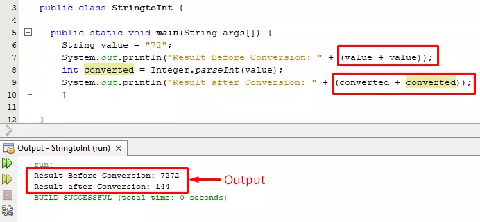 Java တွင် string မှ int ကိုမည်သို့ပြောင်းရမည်နည်း။ 4864_2