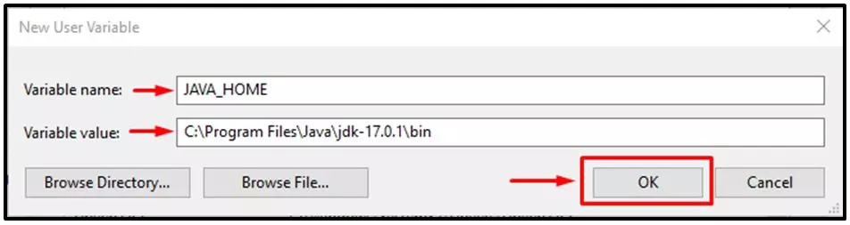 Hur man ställer in Java Home-variabel i Windows 4865_6