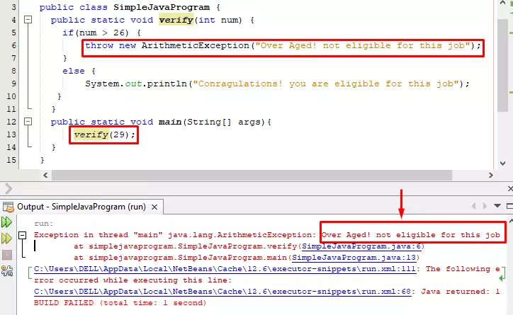 So lösen Sie eine Ausnahme in Java aus 4866_1