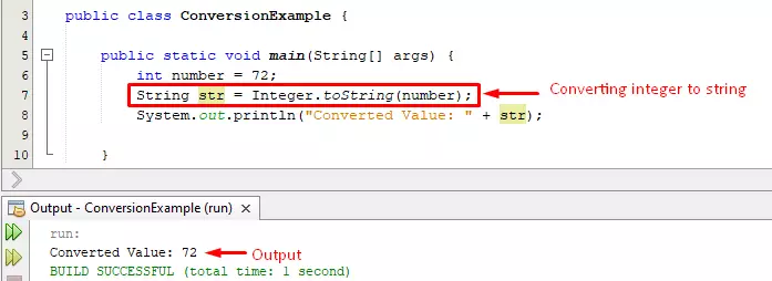 Kumaha carana ngarobah int kana string di Java 4871_1