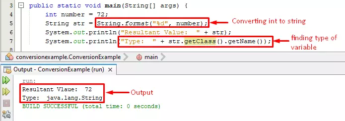 Giunsa ang pag-convert sa int sa string sa Java 4871_5