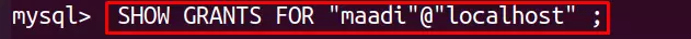 Conas na pribhléidí go léir a dheonú d'úsáideoir i MySQL 4886_7