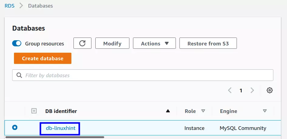 AWS CLI નો ઉપયોગ કરીને RDS ડેટાબેઝ બનાવવો 488_16