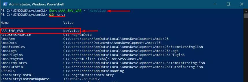 በPowershell ውስጥ የአካባቢ ተለዋዋጮችን ያግኙ 4893_5