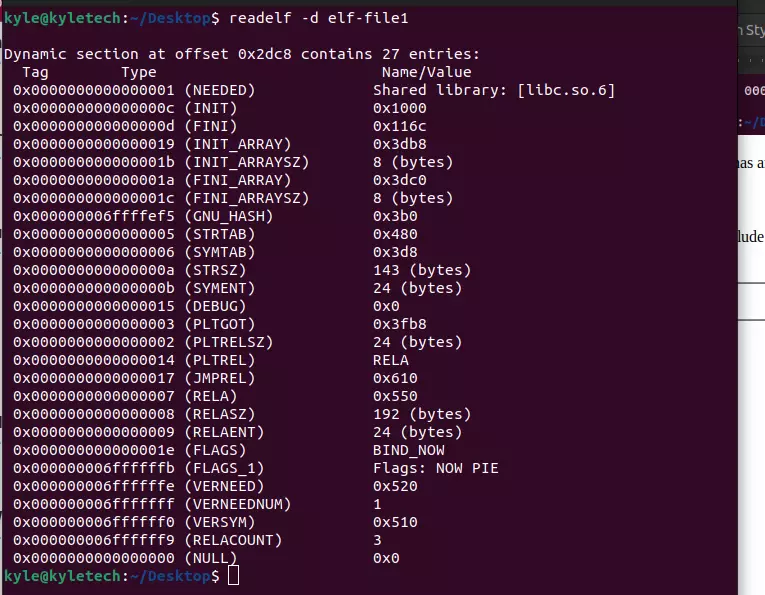 Readelf Linux കമാൻഡ് മനസ്സിലാക്കുന്നു 48_12