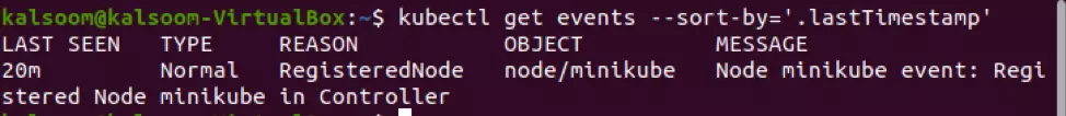 Kubectl ഇവന്റുകൾ സമയത്തിനനുസരിച്ച് ക്രമീകരിക്കുക 4929_4