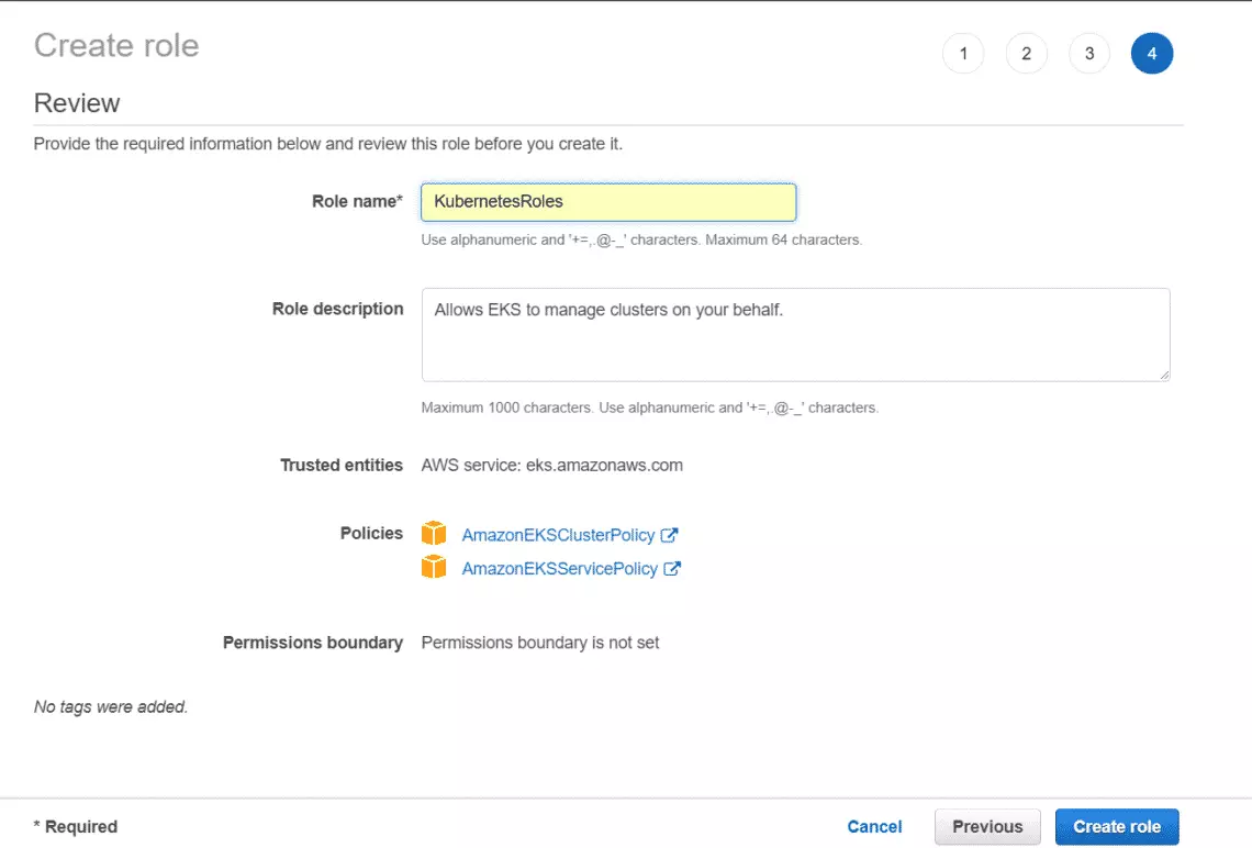 Creando un clúster de Kubernetes usando o servizo EKS de Amazon 4940_8