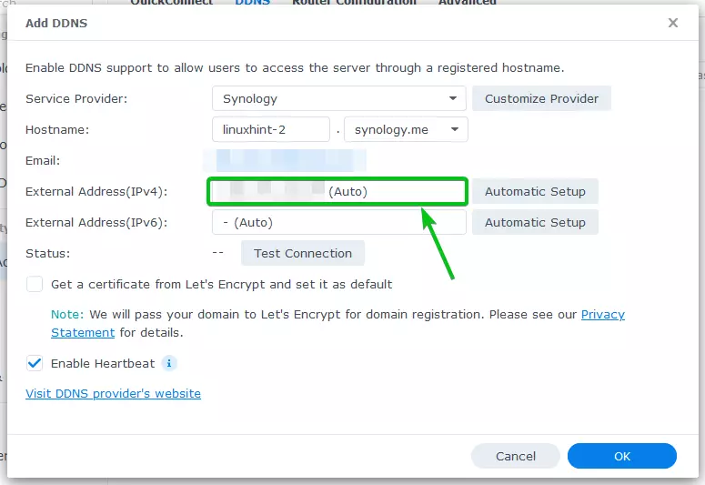 Faʻafefea ona faʻapipiʻi le DDNS ile Synology NAS 4972_7