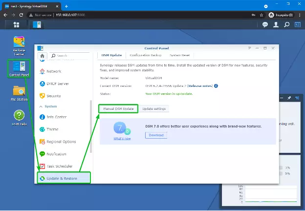 Meriv çawa Synology NAS-ê ji DSM 6-ê berbi DSM 7-ê nûve dike 4974_21