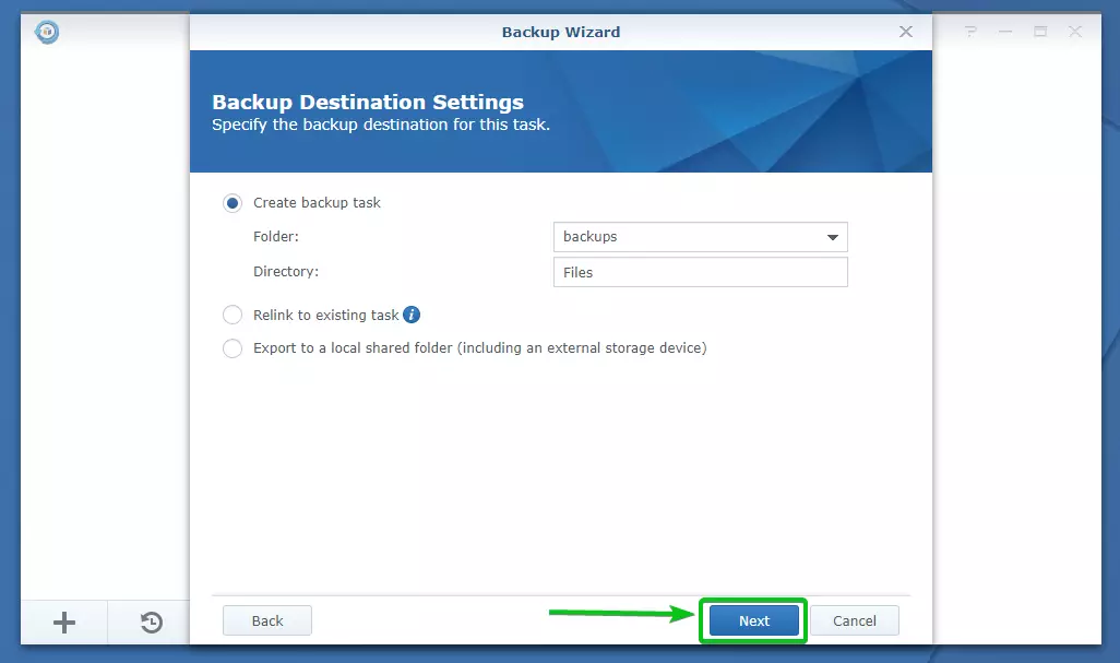 كيفية النسخ الاحتياطي Synology إلى السحابة 4975_17